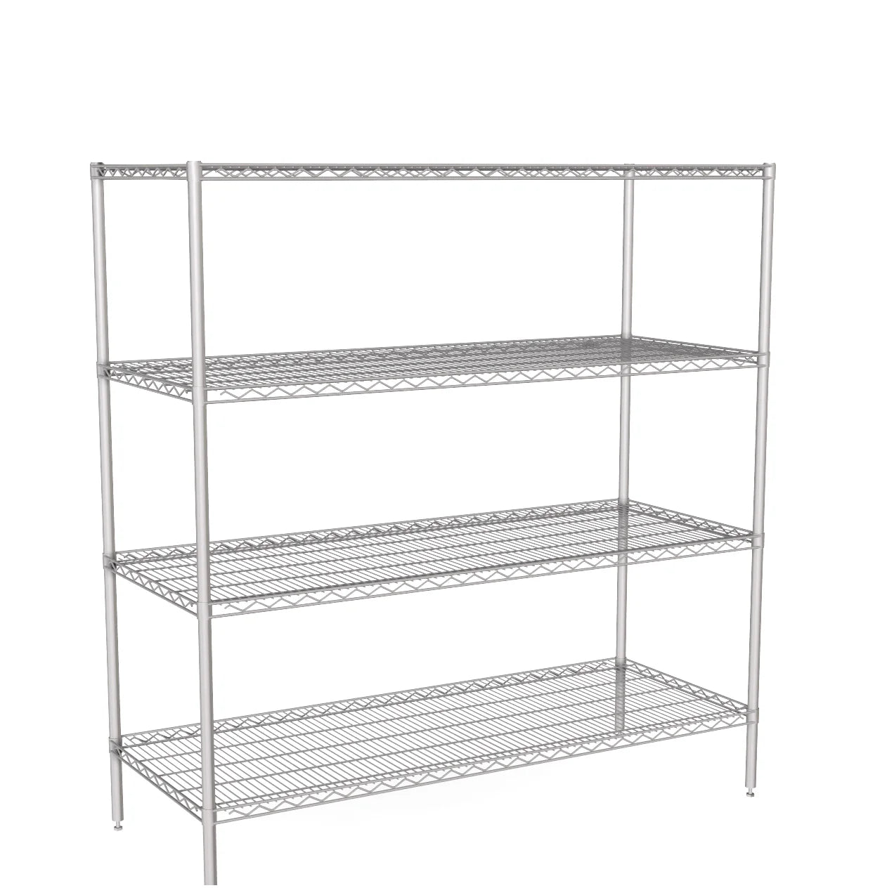 Zinc Wire Shelving - 4-Tier Static Unit 1590mm High – AB Handling ...