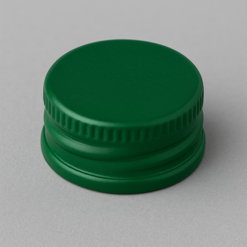 28MM MCA2 Tamper Evident Green Finish Bottle Caps – AB Handling & Packaging