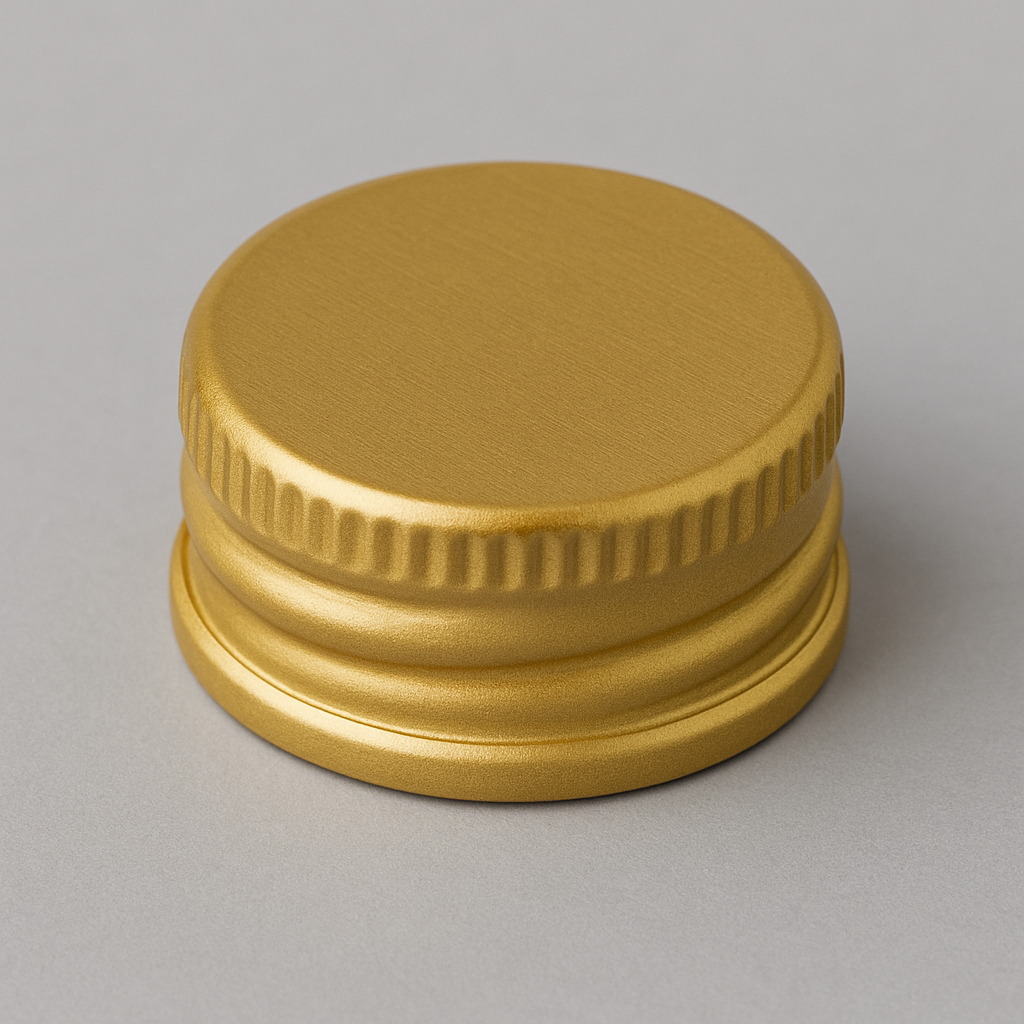 28MM MCA2 Tamper Evident Gold Finish Bottle Caps – AB Handling & Packaging
