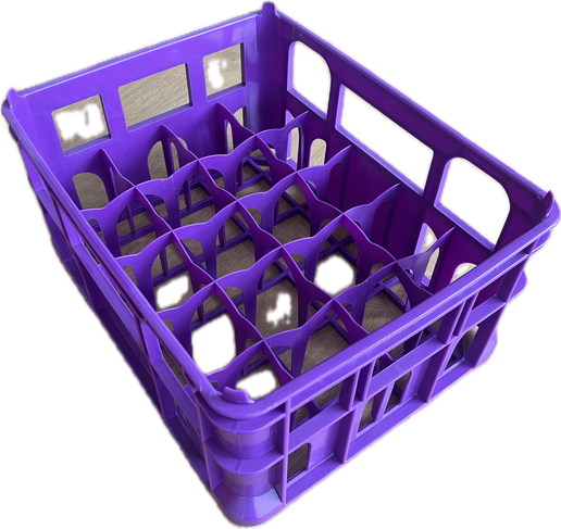Plastic Milk Bottle Crates and Carriers | Stacking Crates – AB Handling ...