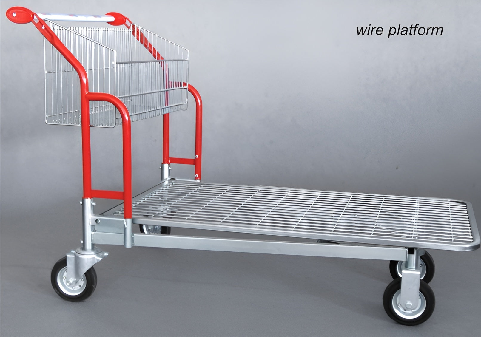 Vario 120 Transport Trolley – Fixed Basket Trolley with Wire Platform ...