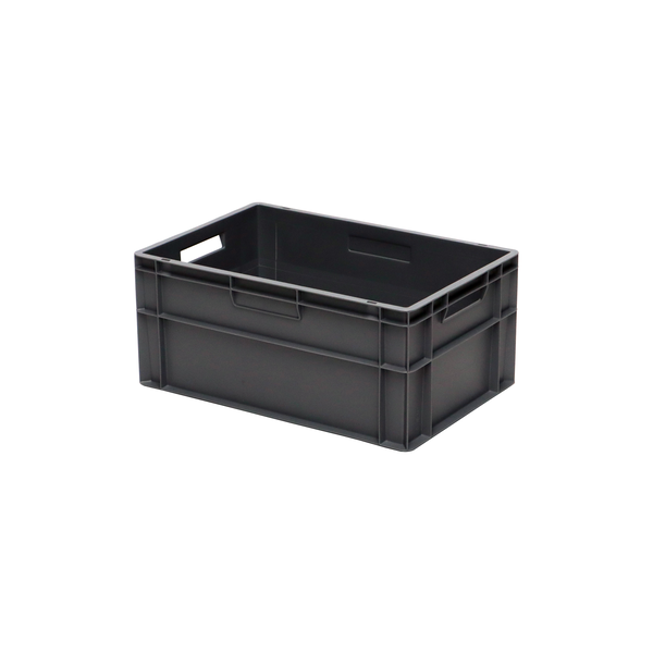 Euro Plastic Stacking Box – 600x400x270mm – 52L – Closed Walls & Base ...