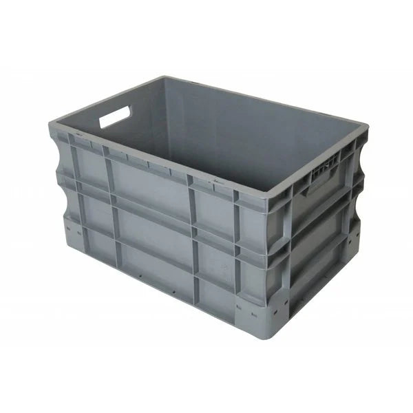 65L Euro Plastic Stacking Box - Reinforced Base – AB Handling & Packaging