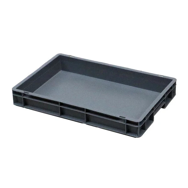 Euro Plastic Stacking Tray – 600x400x80mm – 15L Capacity – Closed Base ...