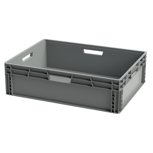 Euro Plastic Stacking Tray – 800x600x230mm – 92 Litres – 4 Handles – AB ...