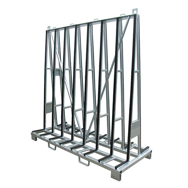 Metal Frame Glass Stillage – 2000x1000x2550mm – Double-Sided, Galvaniz ...