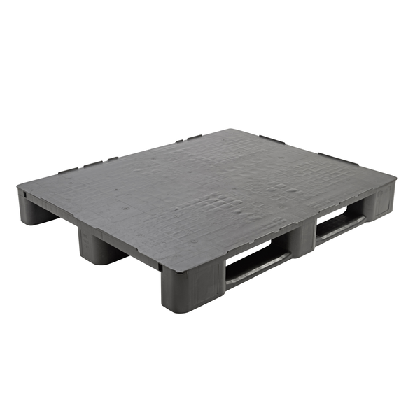Plastic Pallet With Closed Deck - 1200x1000x145mm, Raised Edge – AB ...