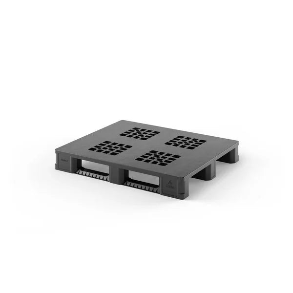 Plastic Pallet - 1200x1000x160mm - Recycled PP, Open Deck, 3 Slats – AB ...