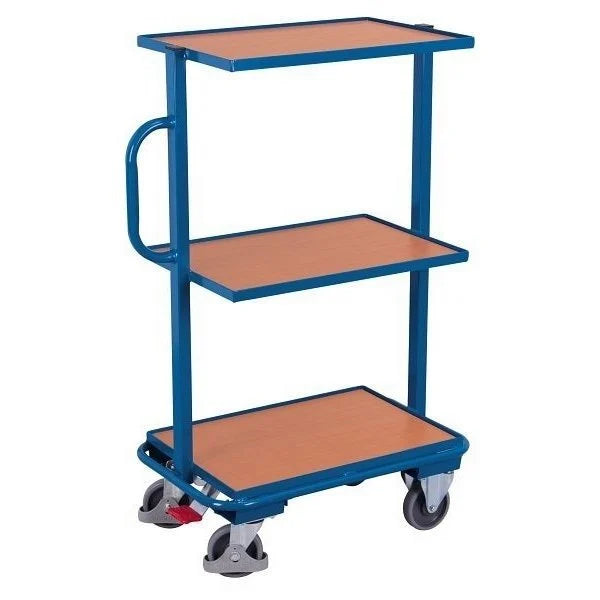 Shelved Trolley - 3 MDF Shelves - 200kg Capacity – AB Handling & Packaging