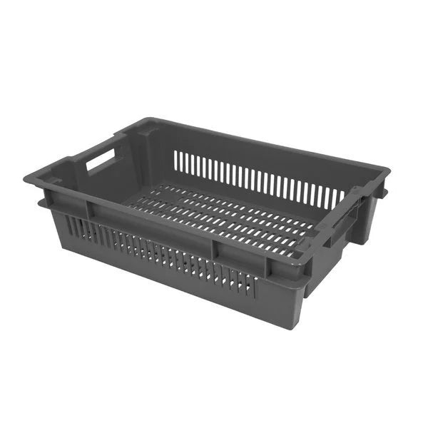 Stack and Nest Tray – 600x400x150mm – 25 Litres – Perforated – AB ...