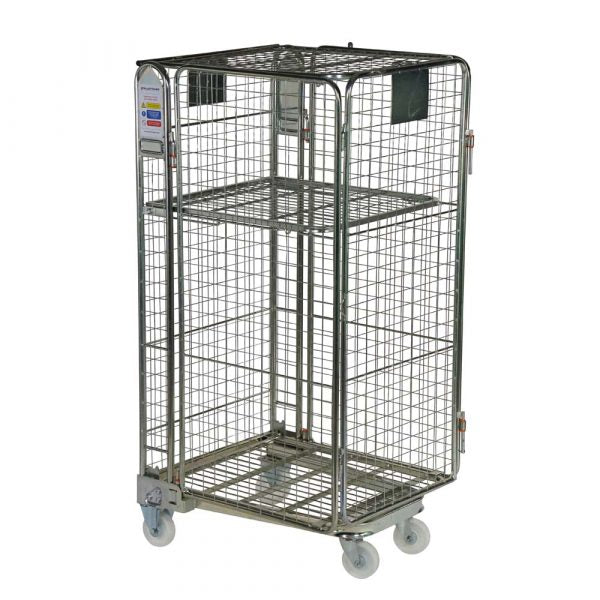 Full Security Roll Pallet with Mesh Infill – AB Handling & Packaging