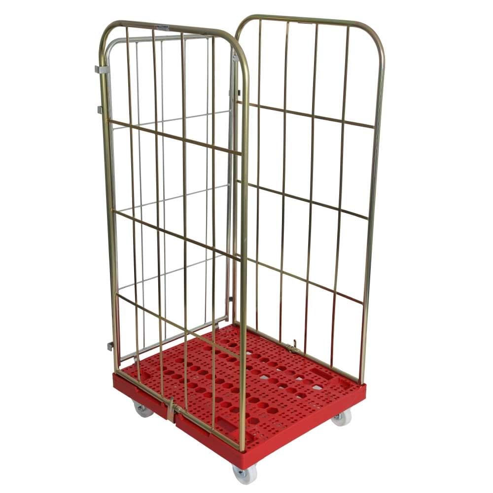 Demountable Three Sided Roll Pallet with Plastic Base – AB Handling ...