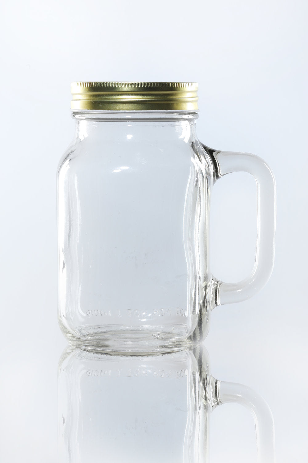 Glass Mason Jar with Handle and Cap 630ml - Order Online – AB Handling ...