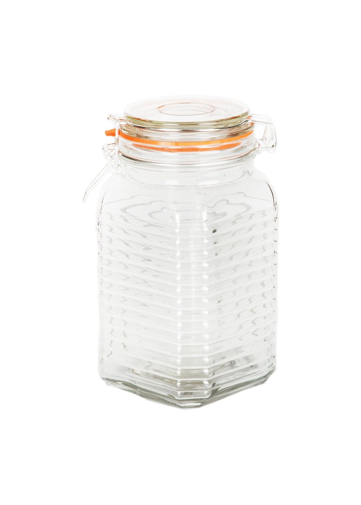 1300ml Ribbed Kilnclip Glass Jar – AB Handling & Packaging